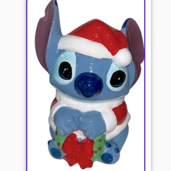 Disney | Holiday | Disney Holiday Christmas Stitch Ceramic Cookie Jar ...